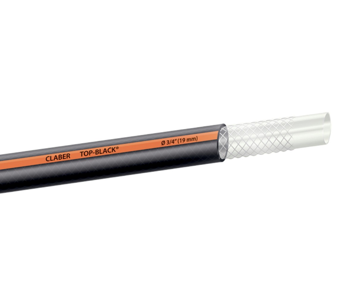 Tuyau d'arrosage guipé anti-torsion CLABER diamètre 19 mm